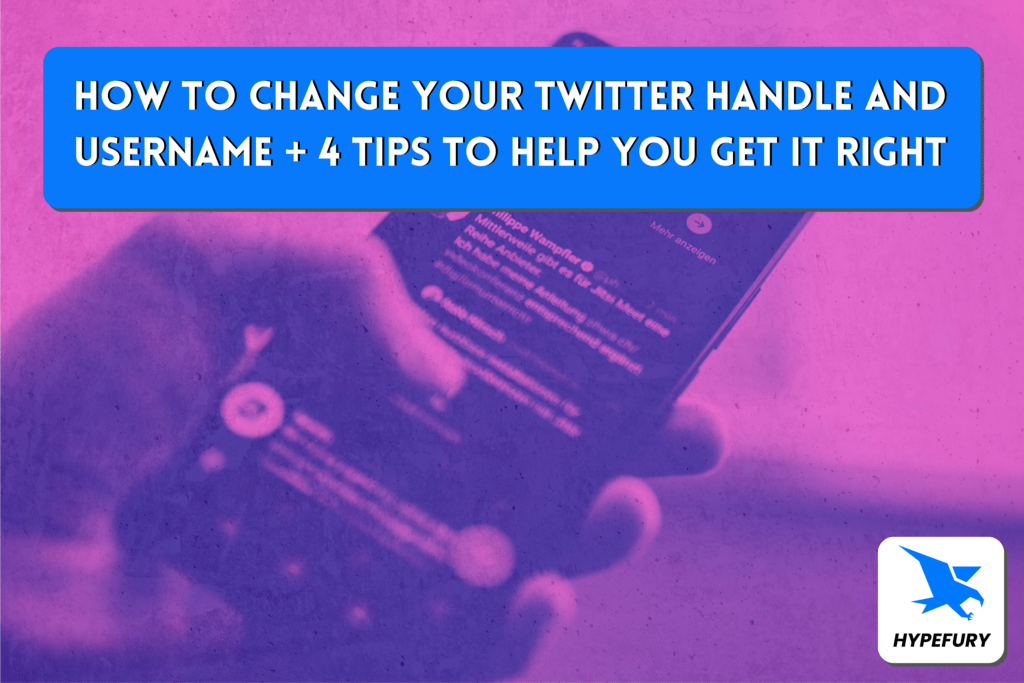 4 Tips on How to change your Twitter handle and username