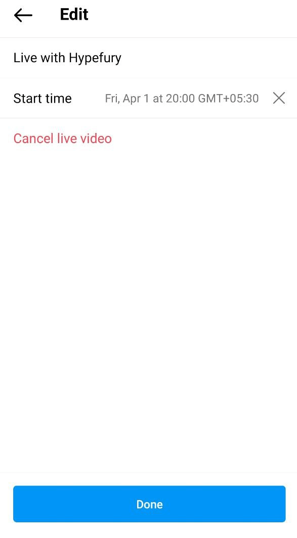 How to schedule a live video on Instagram? - Hypefury - Social Media ...