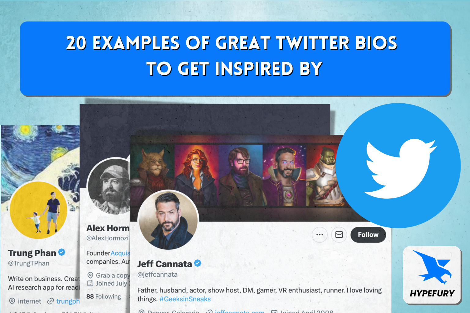 20 examples of great Twitter bios to get inspired by - Hypefury ...