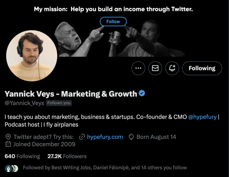 20 examples of great Twitter bios to get inspired by - Hypefury ...