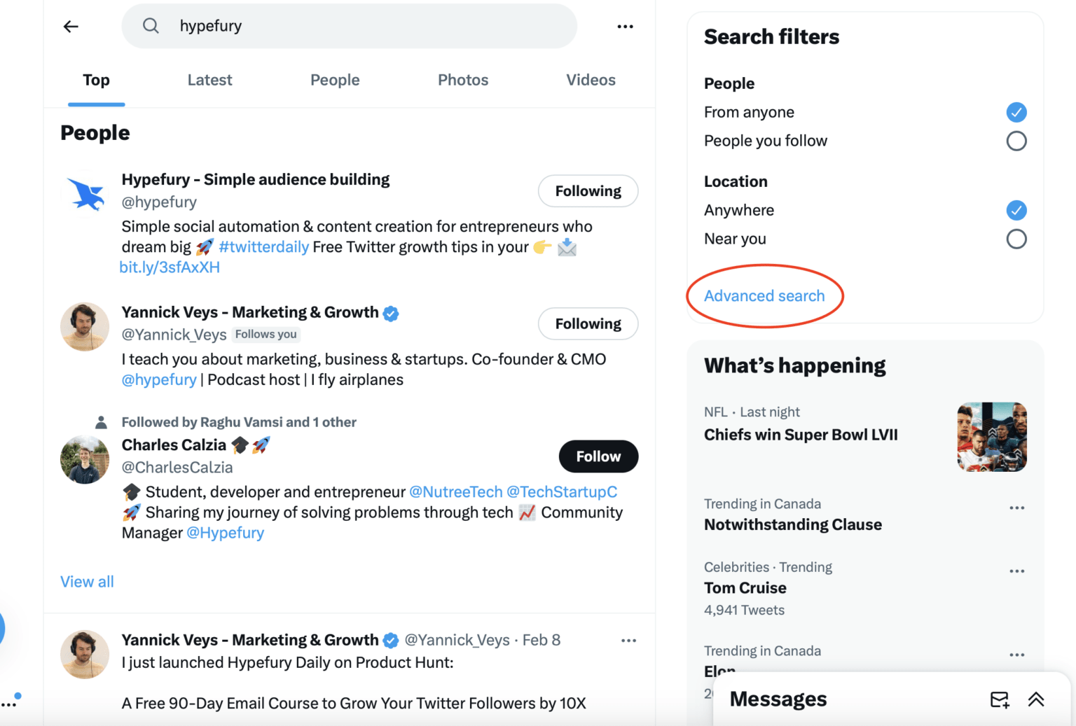 How to use Twitter Advanced Search to your advantage - Hypefury ...