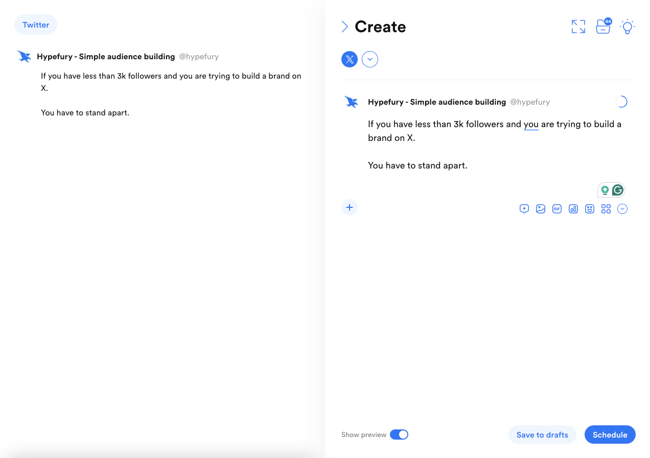How to Schedule Long Posts on X/Twitter - Hypefury - Social Media ...