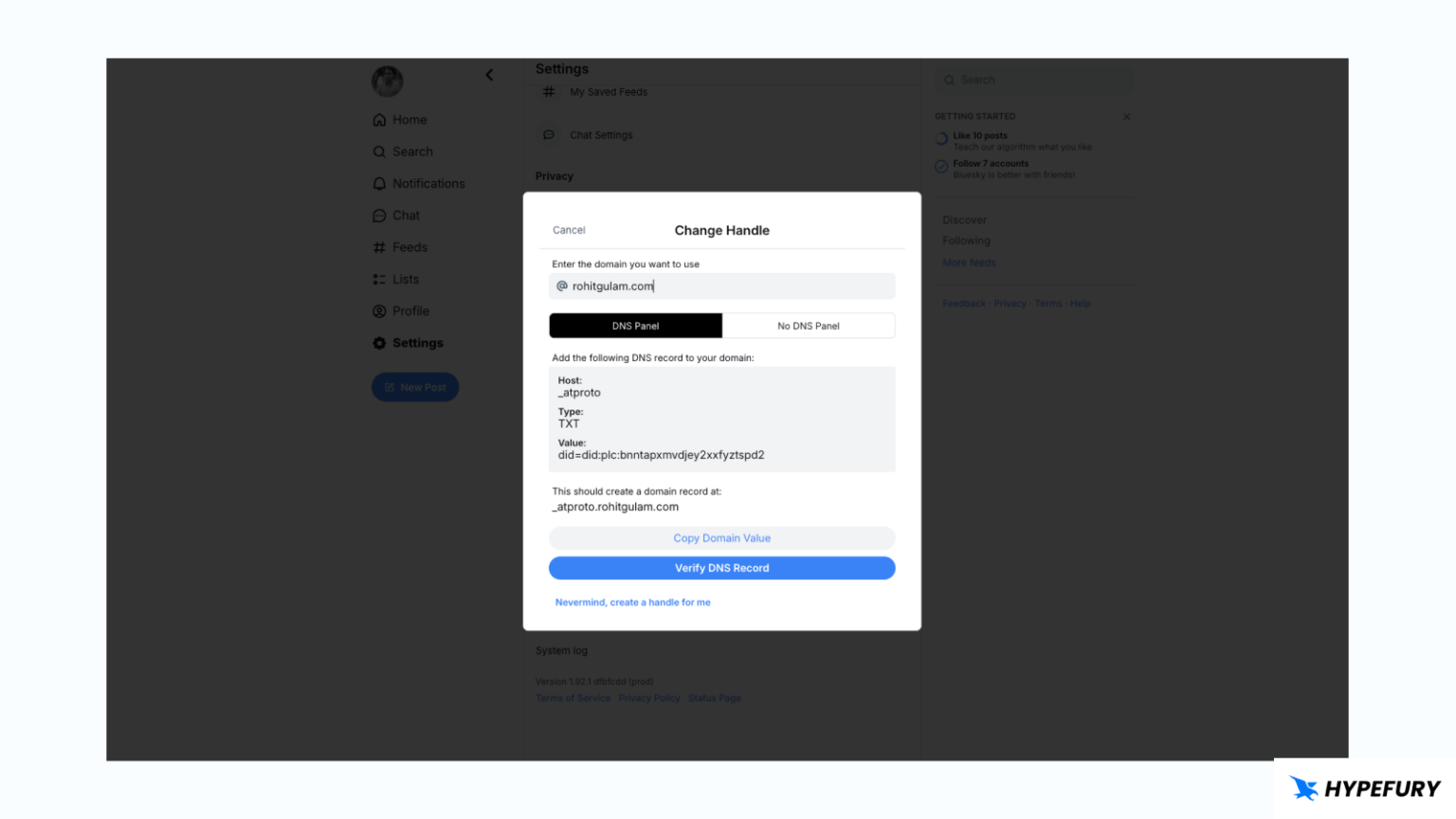 How to Use a Custom Domain as a Handle in Bluesky - Hypefury - Social ...