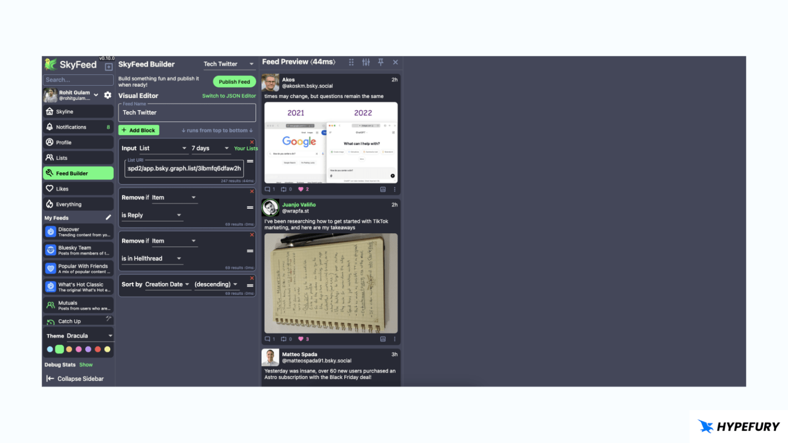 How to Create a Feed on Bluesky - Hypefury - Social Media Scheduling & Automation