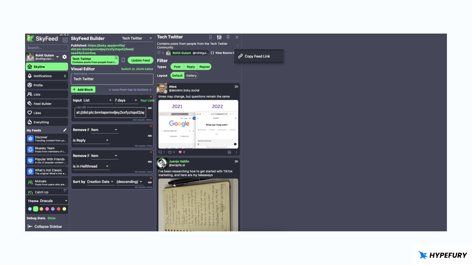 How to Create a Feed on Bluesky - Hypefury - Social Media Scheduling & Automation