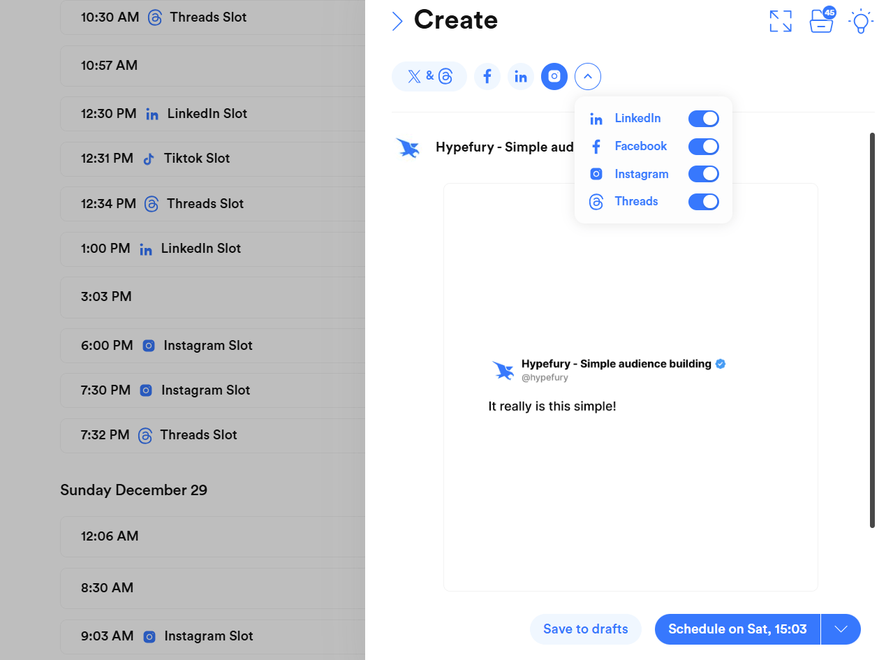 How to Effecitively Cross-Post on Social Media - Hypefury - Social Media Scheduling & Automation