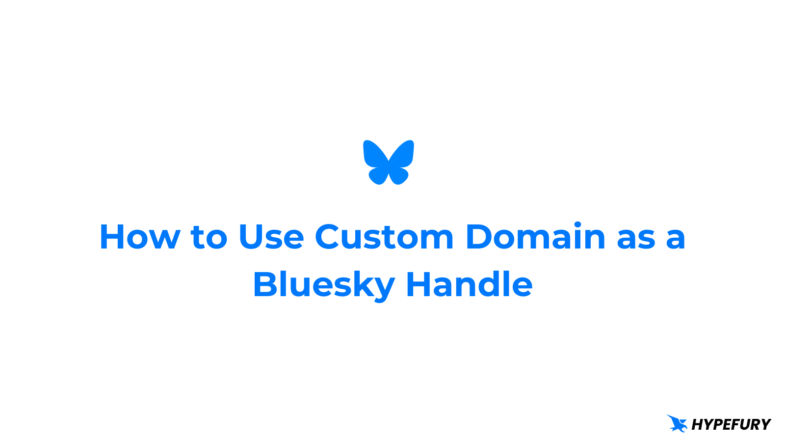 How to Use a Custom Domain as a Handle in Bluesky - Hypefury - Social ...