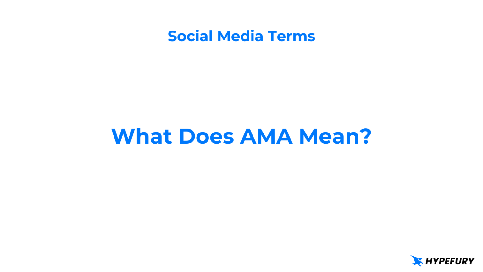 What does AMA Mean In Social Media? - Hypefury - Social Media ...