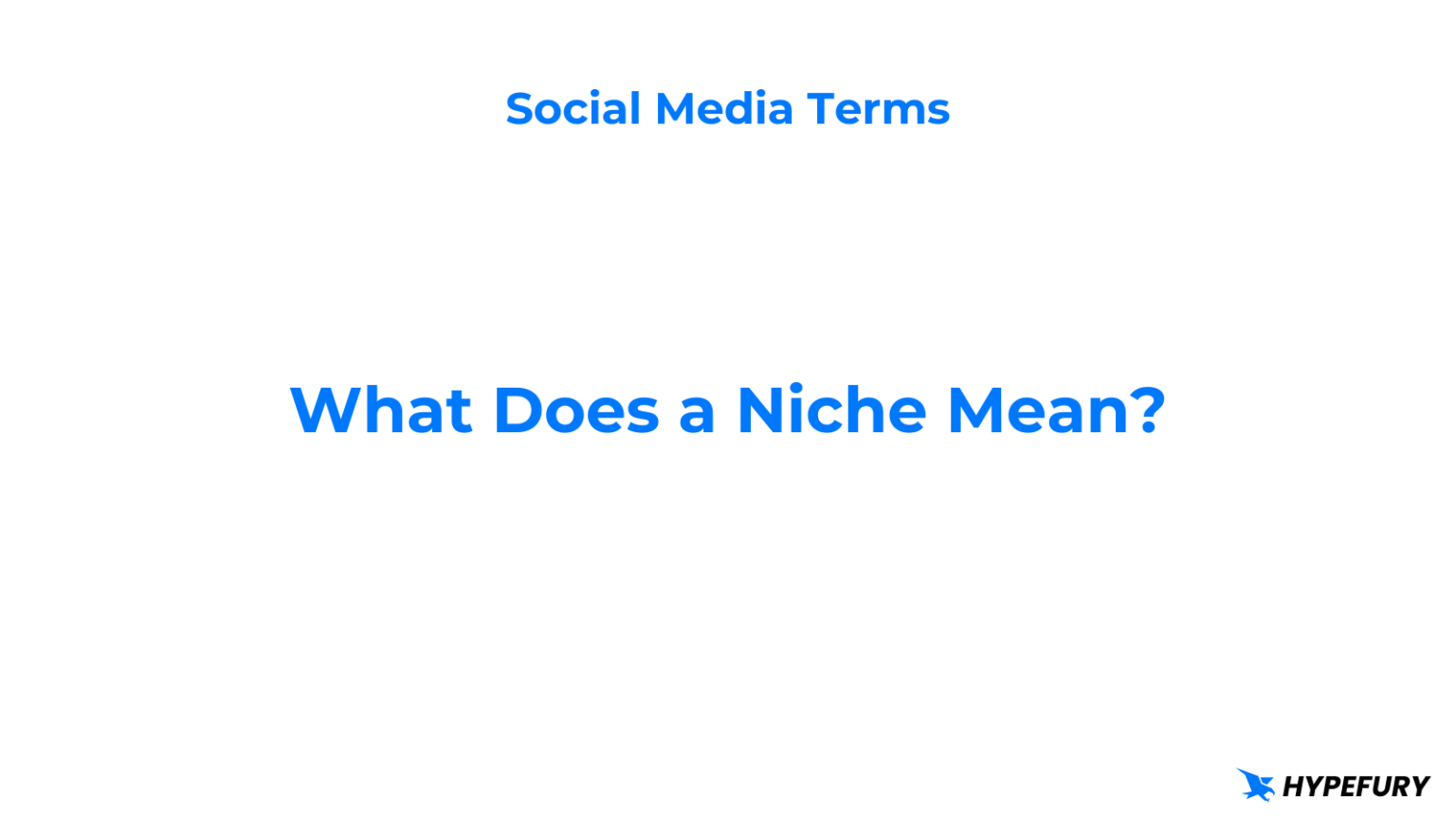 What Does a Niche Mean in Social Media? - Hypefury - Social Media ...
