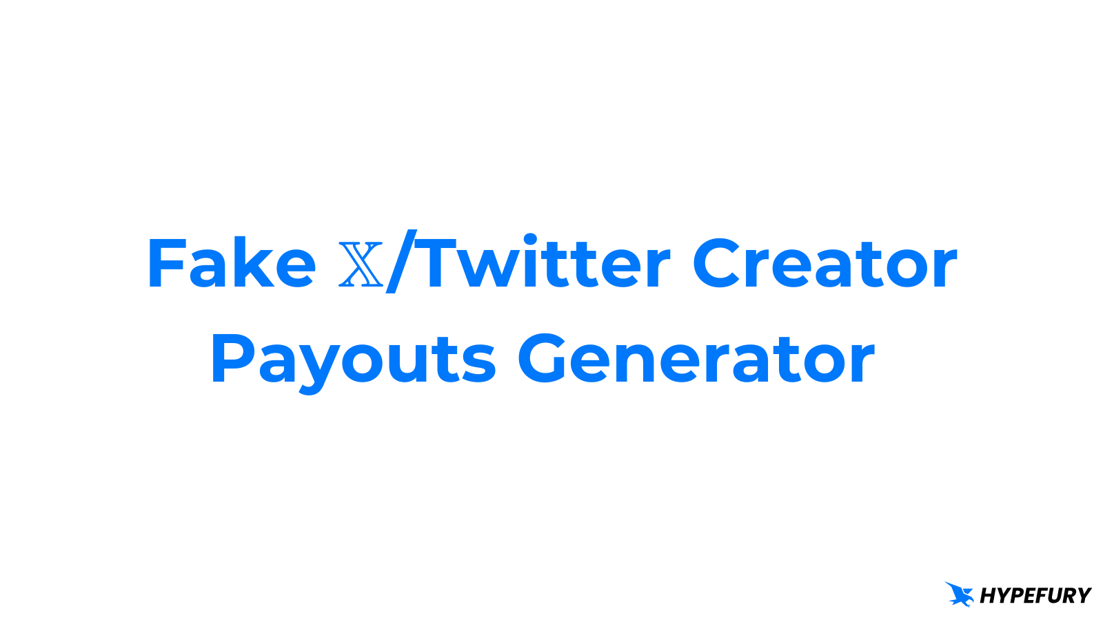Fake X/Twitter Creator Payouts Generator - Hypefury - Social Media ...
